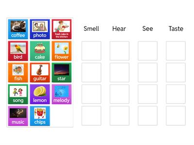 Hear see smell touch taste - Учебные ресурсы