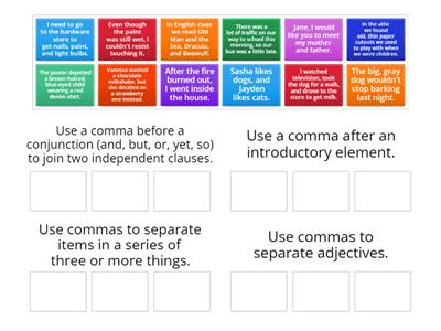 Comma - Teaching resources
