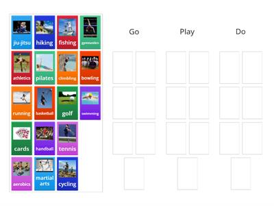 Verbs go play do - Recursos de ensino