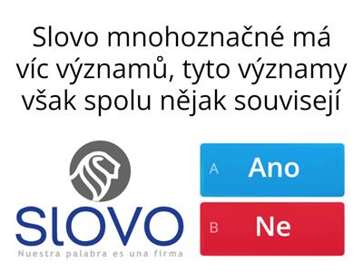 Slova mnohoznačná a homonyma - Výukové zdroje