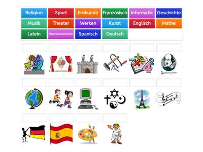 Die schulfächer - Teaching resources
