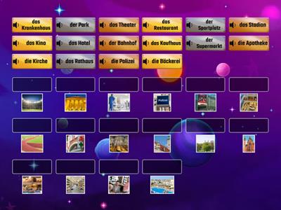 Präpositionen der orte - Учебные ресурсы