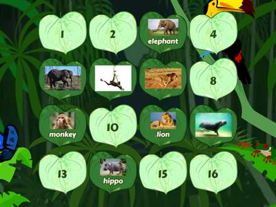 Animals Matching - Teaching resources