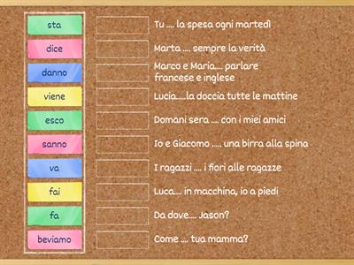Verbi irregolari - Recursos didácticos