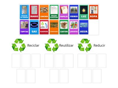 Reducir reciclar reutilizar - Recursos didácticos