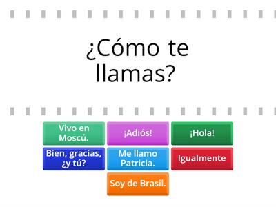 Cómo te llamas - Recursos didácticos