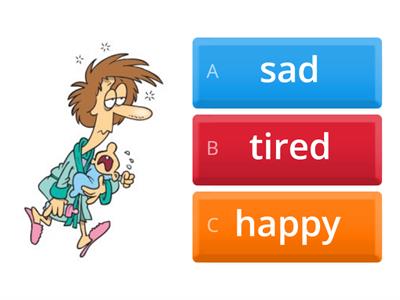 Emotions happy sad scared tired excited angry - Teaching resources