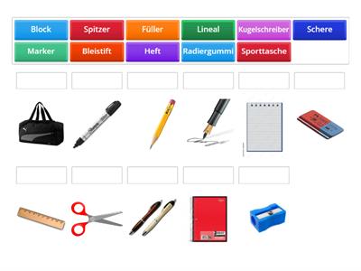 Schulsachen deutsch - Teaching resources