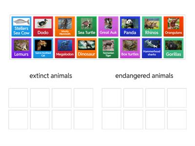 Extinct species - Teaching resources