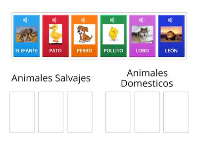 Ciencias Naturales Animales domesticos y salvajes - Recursos didácticos