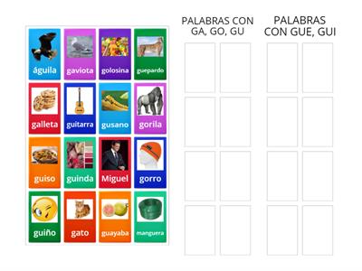 Lectura Ga go gu - Recursos didácticos