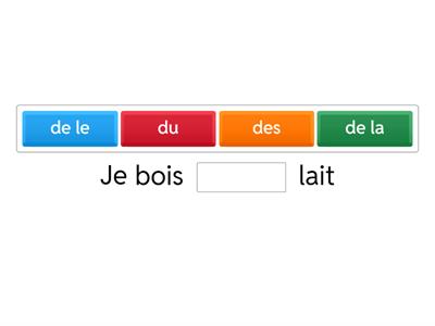Les partitifs - Ressources pédagogiques