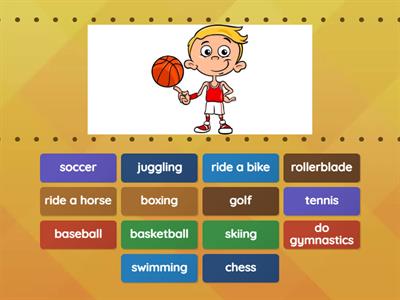 Vocabulary Sports - Teaching resources