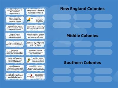 13 colonies quiz - Teaching resources