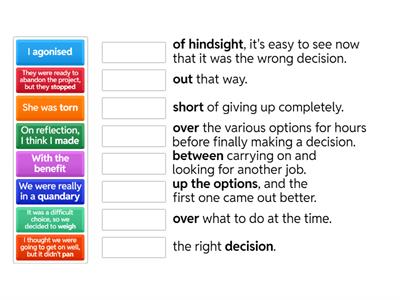 Promises offers decisions - Teaching resources
