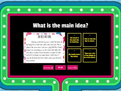 Main idea - Teaching resources