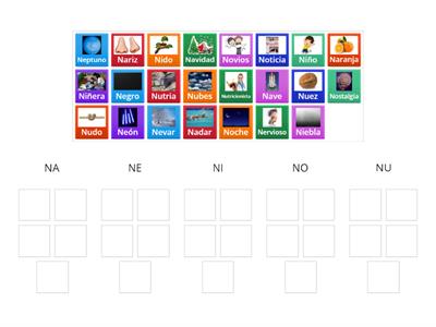 Juego silaba na ne ni no nu - Recursos didácticos