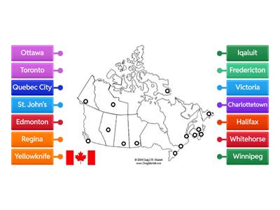 Provinces et capitales du canada - Ressources pédagogiques