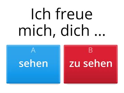 Infinitiv mit zu ohne zu b1 - Unterrichtsmaterialien