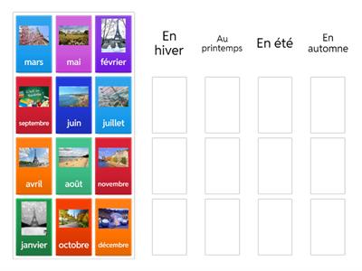 Les mois et les saisons - Ressources pédagogiques