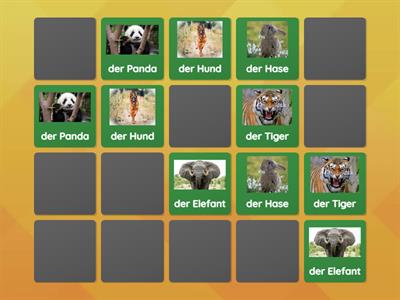 Deutsch Tiere - Unterrichtsmaterialien