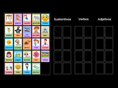 Sustantivos y verbos - Recursos didácticos
