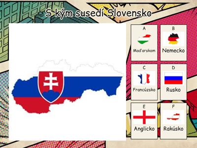 Slepa mapa slovensko - Učebné zdroje