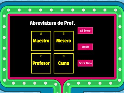 Siglas y abreviaturas - Recursos didácticos