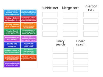 Searching algorithms - Teaching resources