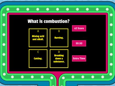 Combustion - Teaching resources