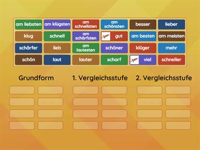 Adjektive steigerung - Unterrichtsmaterialien