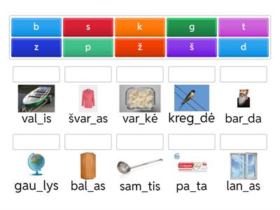 Įrašyk raidė - Mokymo ištekliai