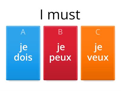 Pouvoir savoir vouloir devoir - Teaching resources