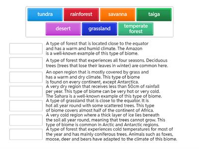 Biomes - Teaching resources