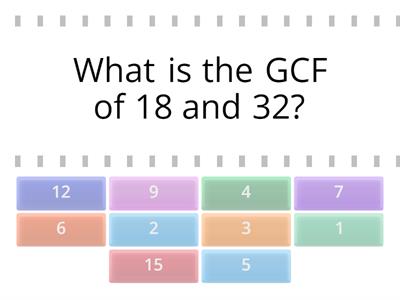 Gcf - Teaching resources