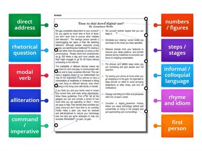 Language features - Teaching resources