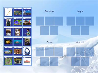 Person place thing animal - Teaching resources