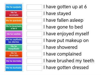 Verbos En presente - Recursos didácticos