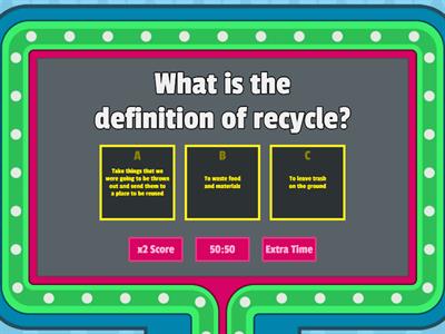 Bins recycling - Teaching resources