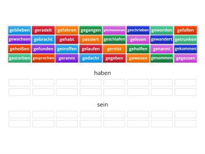 Perfekt mit haben - Unterrichtsmaterialien