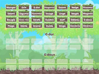 Son g doux et dur - Ressources pédagogiques