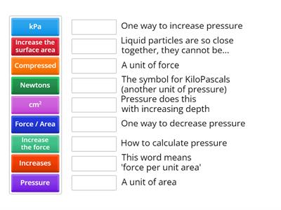 Pressure - Teaching resources
