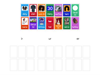 Phonics Er ir ur - Учебные ресурсы