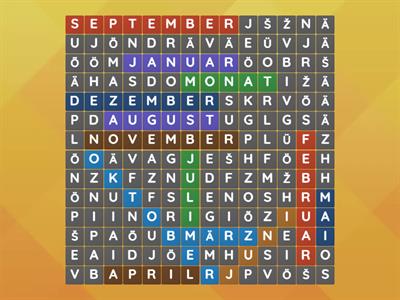 Monate - Teaching resources