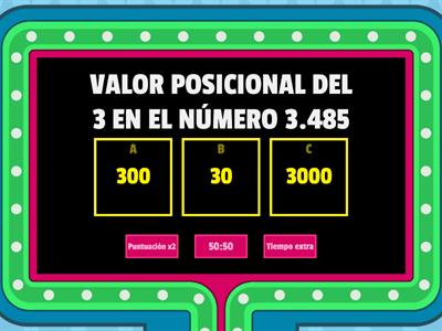 Valor posicional hasta la decena de millon - Recursos didácticos