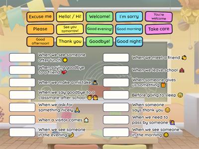 Polite expressions and greetings - Teaching resources