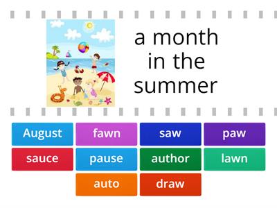 Aw au matching game - Teaching resources