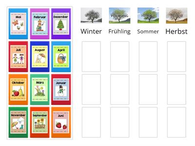 Tage monate jahreszeiten - Unterrichtsmaterialien