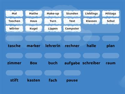 Wörter a1 - Unterrichtsmaterialien