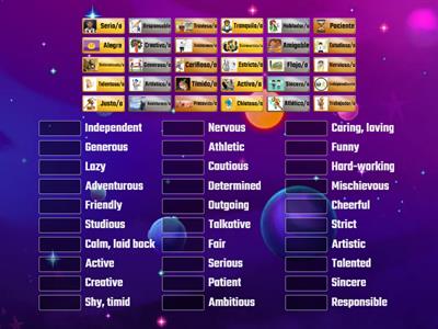 Actividades de adjetivos - Recursos didácticos